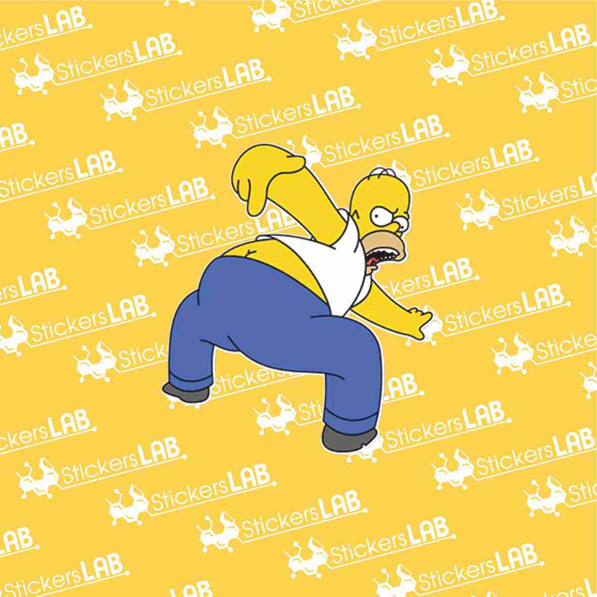 Simpsons lipdukas "Homer ass" – StickersLAB